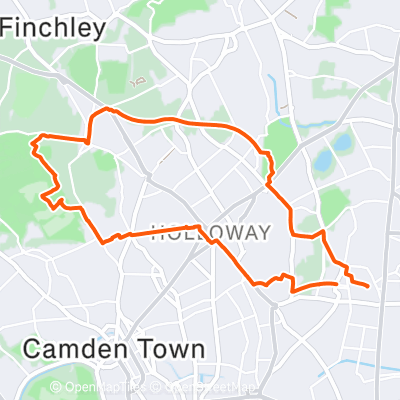 Hampsted loop | 16.6 km Trail Running Route on Strava