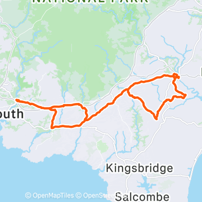 Totnes 13/04/24 12-14 pace | 54.4 mi Cycling Route on Strava