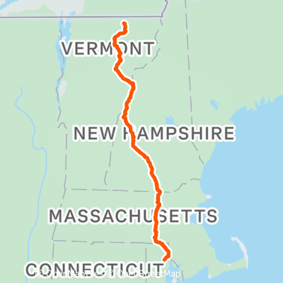 Cranston to Canada | 290.3 mi Cycling Route on Strava