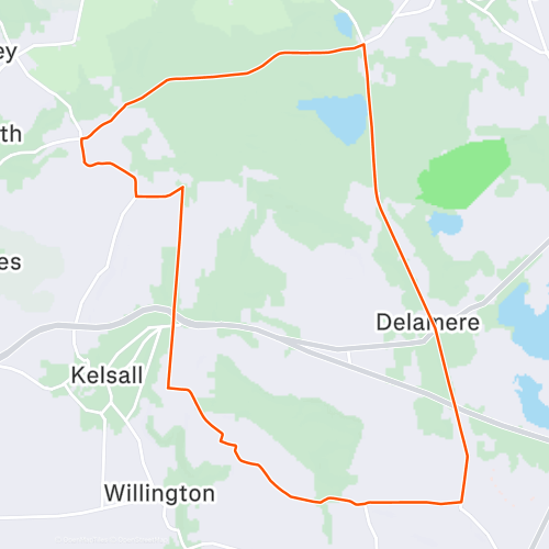 Delamere 10m circuit | 17.2 km Road Cycling Route on Strava