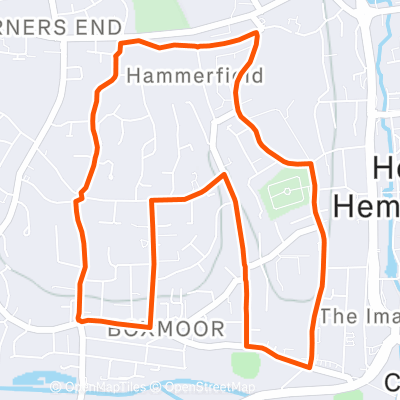 Boxmoor / Gadebridge 5K | 5.2 km Running Route on Strava