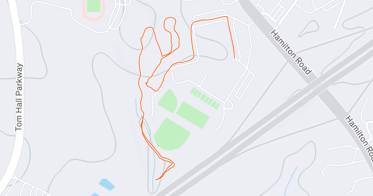 Some of the xc route at THS | Strava