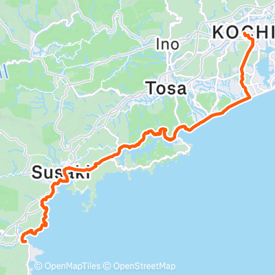 Day.7 高知＞土佐久礼 | 58.1 km Cycling Route on Strava