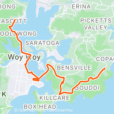 Central Coast Ride | 23.8 km Cycling Route on Strava