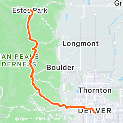 Denver to Estes | 87.4 mi Cycling Route on Strava