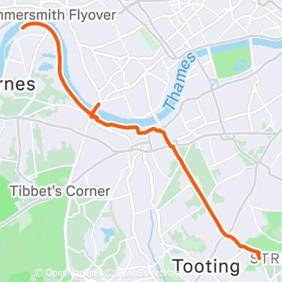 TRC Run the Boat Race gp2 | 16.3 km Running Route on Strava