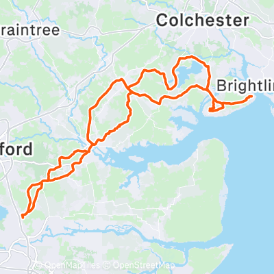 Rettendon - Mersea - Tiptree wiggle | 110.4 km Cycling Route on Strava
