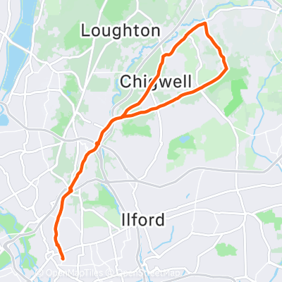 Imdad's Chigwell Training Loop V2 | 20.9 mi Cycling Route on Strava