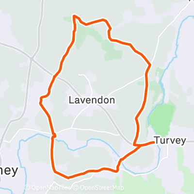 Turvey - Three Shires Way - Newton Blossomville | 9.6 mi Running Route ...