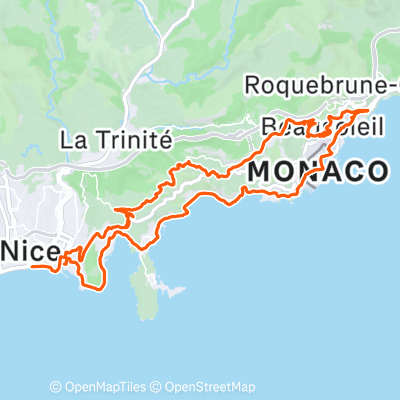 J1 : Basse Corniche + TT Monaco | 49.9 km Cycling Route on Strava
