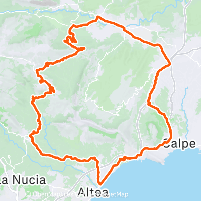 Altea. 1 (Tabena - Xalo 66 km) | 41.2 mi Cycling Route on Strava