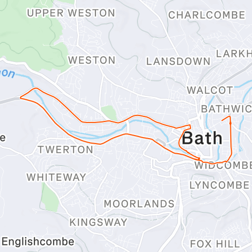 Bath Half Marathon | 21.3 km Running Route on Strava