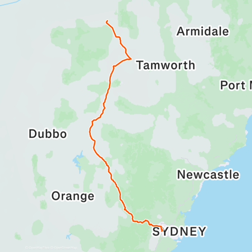 Narrabri-Gunnedah-Coolah-Mudgee-Lithgow-Abbotsbury | 575.1 km Road ...