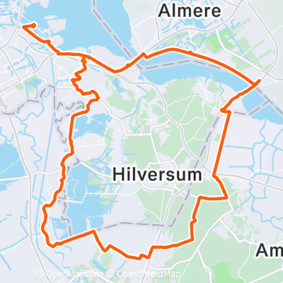 Ijburg-Huizen-Vuursche-Weesp-Ijburg (100+) | 105.7 km Cycling Route on ...