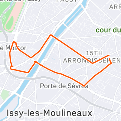 Parcours Course Rive droite Rive gauche Paris Ouest | 9.1 km Running ...