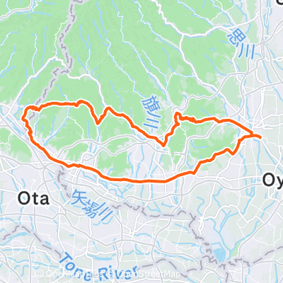 Kiryu, Gunma | 100.5 km Cycling Route on Strava