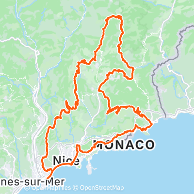 Grand Tour Stage of Nice | 117.1 mi Cycling Route on Strava