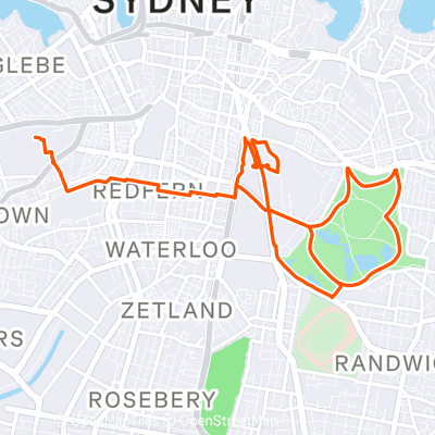 USyd RunClub Centennial (Ultra Long, 21/8/19) | 19.7 km Running Route ...