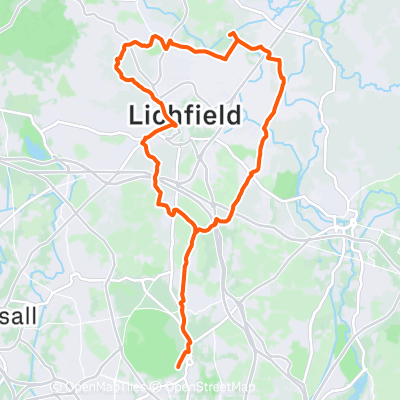 Clockwise Fradley Lichfield and Farewell | 37.3 mi Cycling Route on Strava