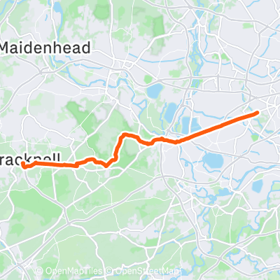 Bracknell to Hounslow | 30.4 km Cycling Route on Strava