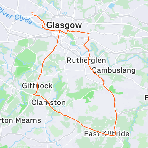 Giffnock, East Kilbride Loop | 42.9 km Road Cycling Route on Strava
