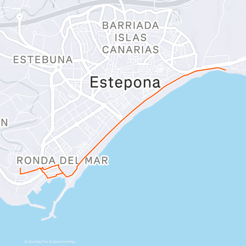 Estepona Spanje | 6.4 km Road Running Route on Strava