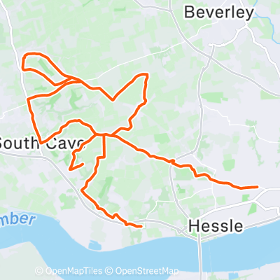 climbing around Riplingham from work | 37.5 mi Cycling Route on Strava