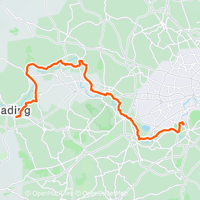 Tedd-Reading 84km flat | 83.9 km Cycling Route on Strava