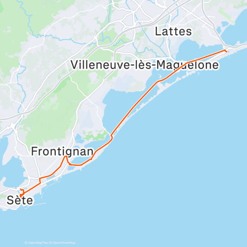 Montpellier-Sete | 32.9 km Road Cycling Route on Strava