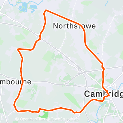 Broadway-Guided Busway bridleway-Histon Road | 47.9 km Cycling Route on ...