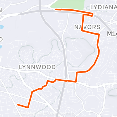 10k to parkrun | 9.1 km Running Route on Strava