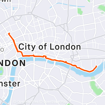 20221108-Londres 13km | 13.0 km Running Route on Strava