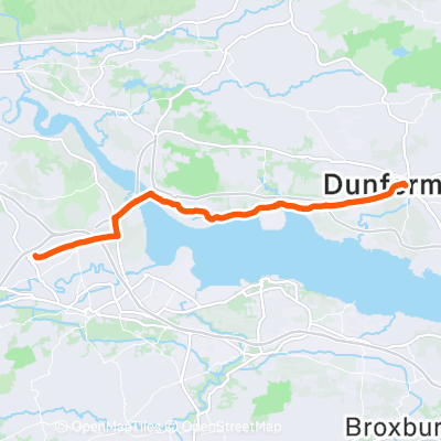 Larbert to Dunfermline | 27.4 km Walking Route on Strava
