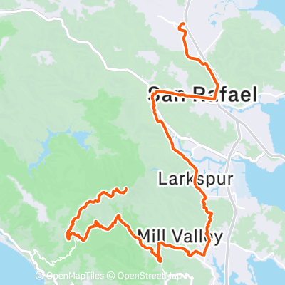 MT. Tamalpais San Rafael | 23.8 mi Cycling Route on Strava