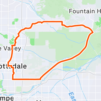 East Via Linda-East Shea Boulevard-North Beeline Highway | 37.1 mi ...