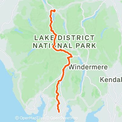 D1 Cumbrian Way | 69.9 km Running Route on Strava
