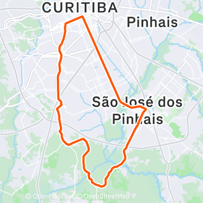 Umbará > Estrada do Ganchinho > Centro de SJP > Centro Cwb > Umbará ...