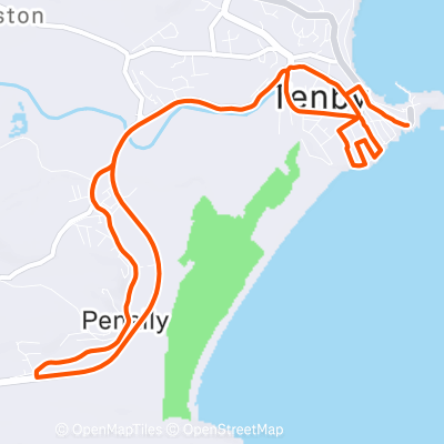 Tenby 10K | 9.8 km Running Route on Strava