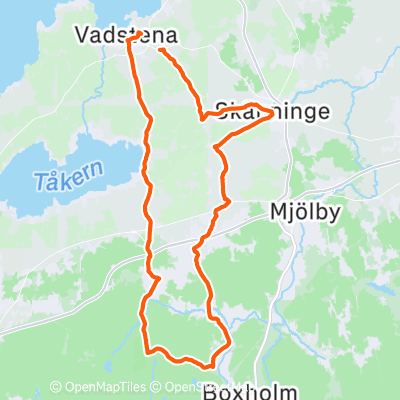Vadstena Trampet 7,5 mil | 73.4 km Cycling Route on Strava