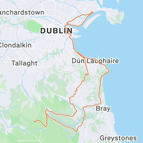 Killiney kippure and home | 108.2 km Cycling Route on Strava