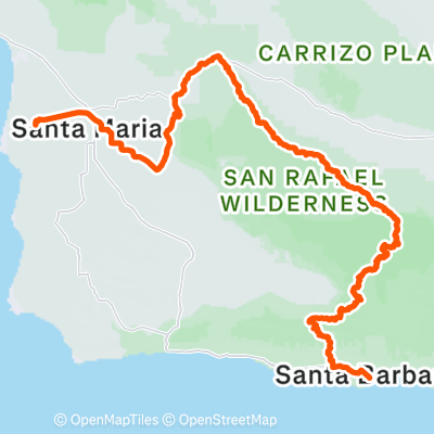 Guadalapude to Miranda-Big Pine-Lower Oso-Santa Barbara | 159.4 mi Cycling Route on Strava
