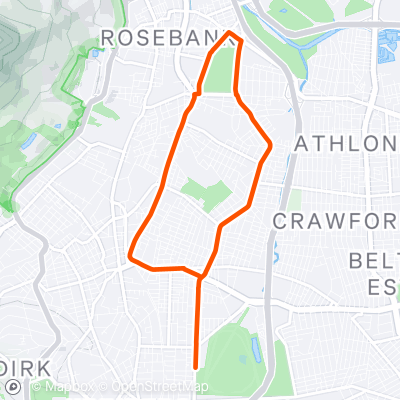 Rondebosch Common (Flat) | 12.3 km Running Route on Strava