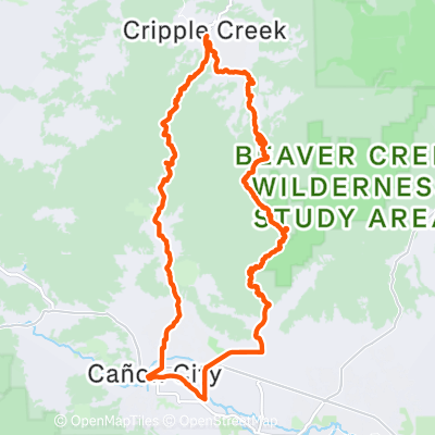 Phantom Canyon -> Shelf Road Loop | 70.1 mi Cycling Route on Strava