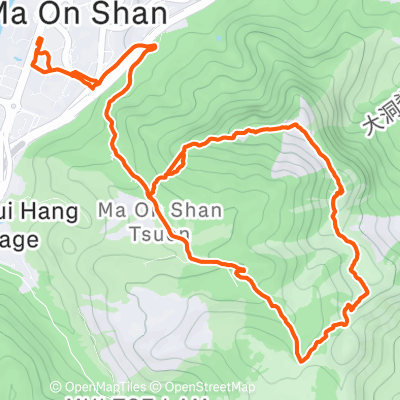 Ma On Shan (The HunchBacks) | 14.1 km Running Route on Strava