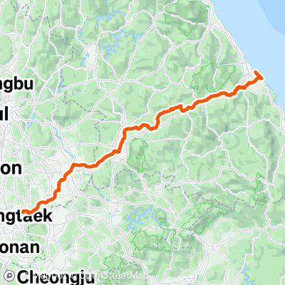 안성-강릉(터널)_최종 | 227.9 km Cycling Route on Strava