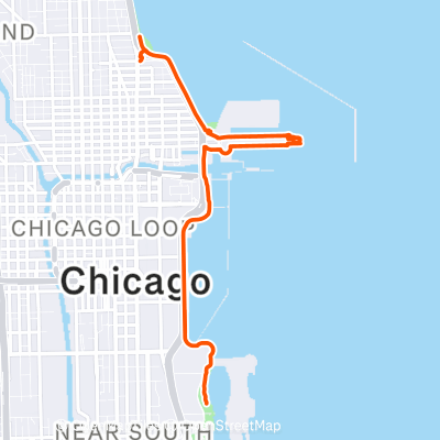 See the (Chicago) Sites | 11.0 mi Running Route on Strava