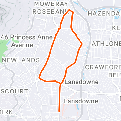 Rondebosch Common (Flat) | 12.3 km Running Route on Strava