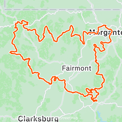 Marion (WV) Traverse | 166.2 mi Cycling Route on Strava