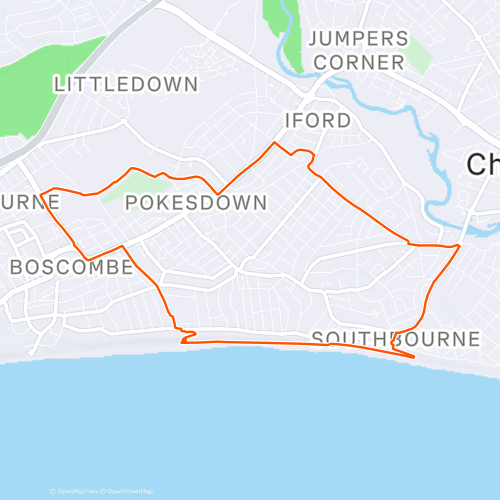 Bournemouth 10k | 10.4 km Running Route on Strava