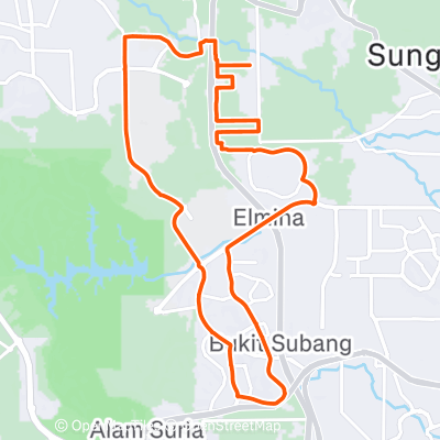 denai alam saujana utama loop | 24.0 km Cycling Route on Strava